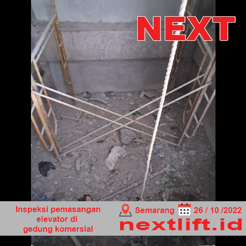 Pemasangan unit elevator penumpang untuk Gedung Komersial di Semarang ...